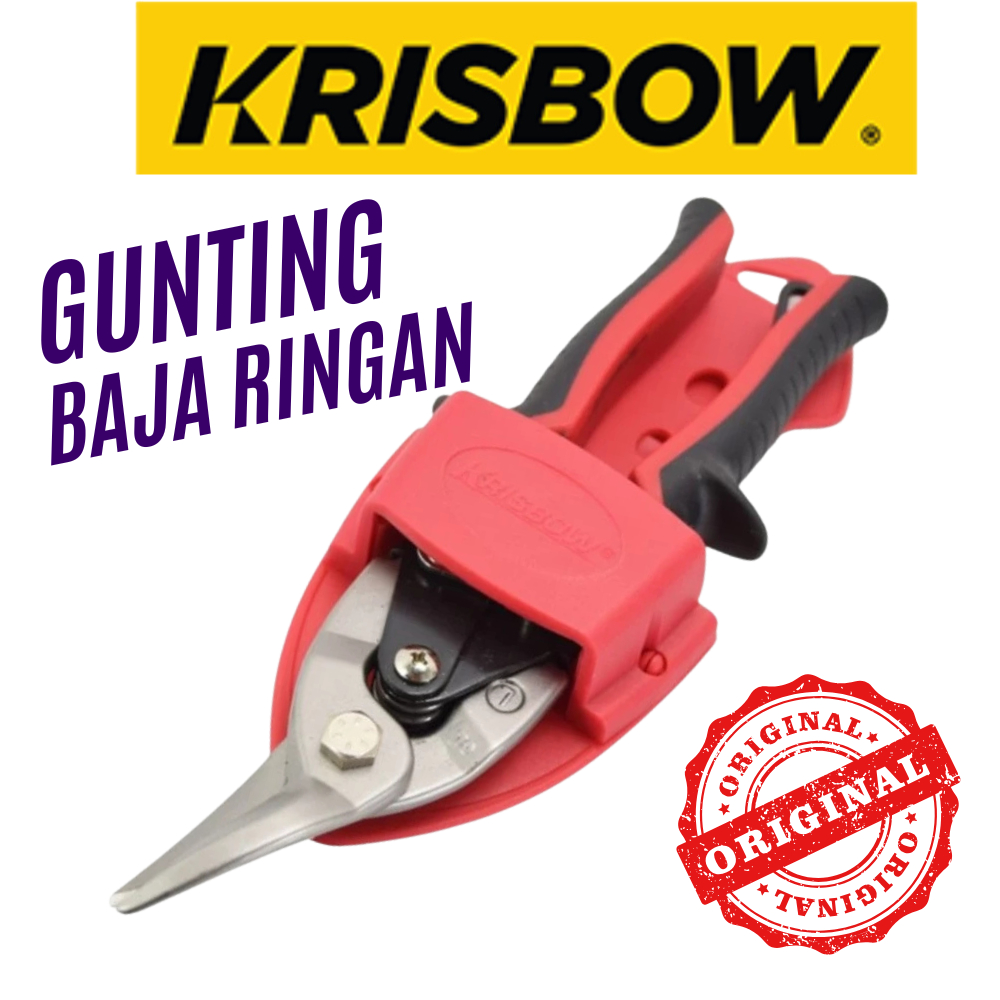 Jual Krisbow Gunting Baja Ringan Original Kiri / Alat Pemotong Seng ...