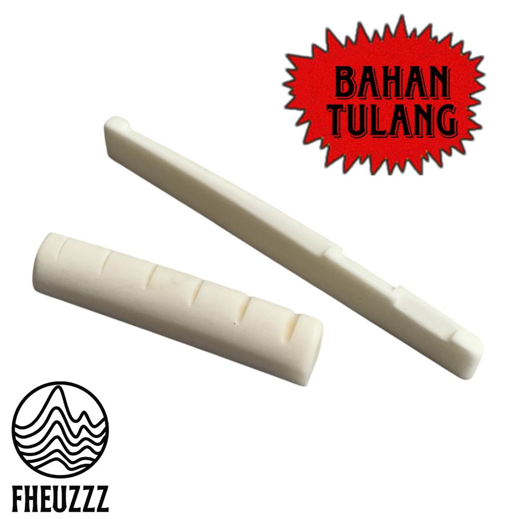 Jual Saddle Sadel Nut Bone Gitar Guitar Akustik Acoustic Bahan Tulang ...