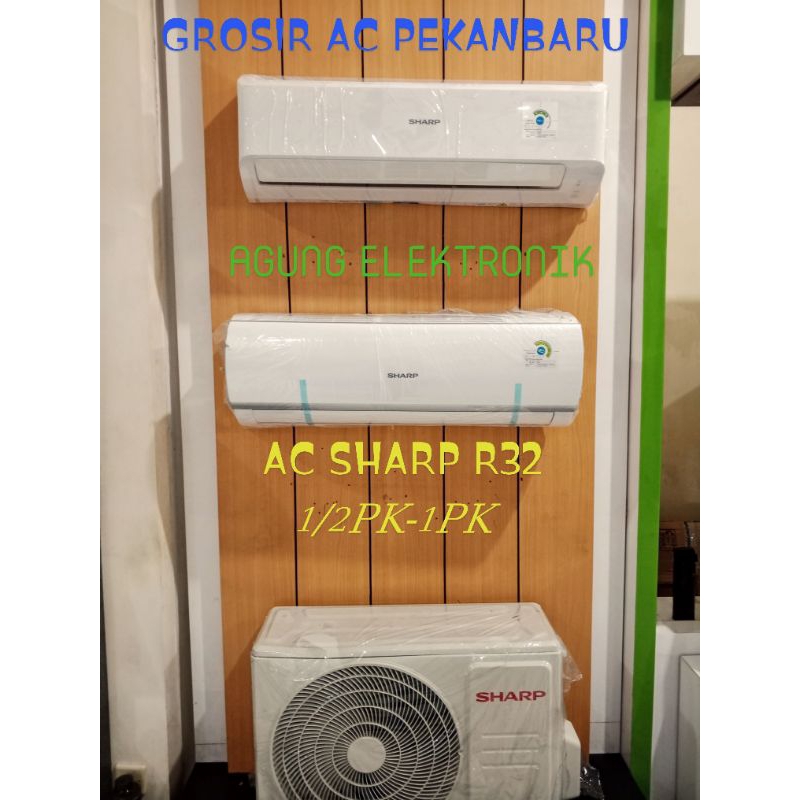 Jual AC SHARP 1/2PK R32 AHA5BEY 0,5PK UNIT ONLY | Shopee Indonesia
