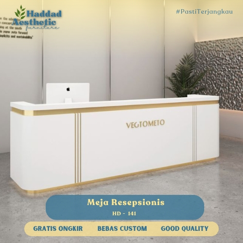 Jual Meja Resepsionis Design Simply Minimalist Front Office Desk ...