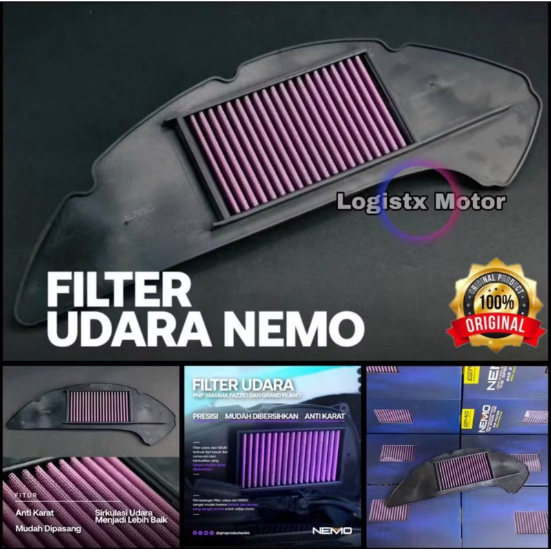 Jual Filter Udara Nemo New Nmax 155 Neo Turbo / New Aerox 155 / Lexi ...