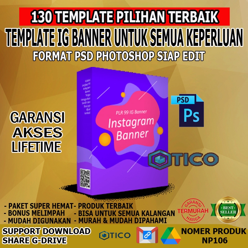 Jual 130 Template Iklan Banner PSD Usaha Rumahan Percetakan Desain ...