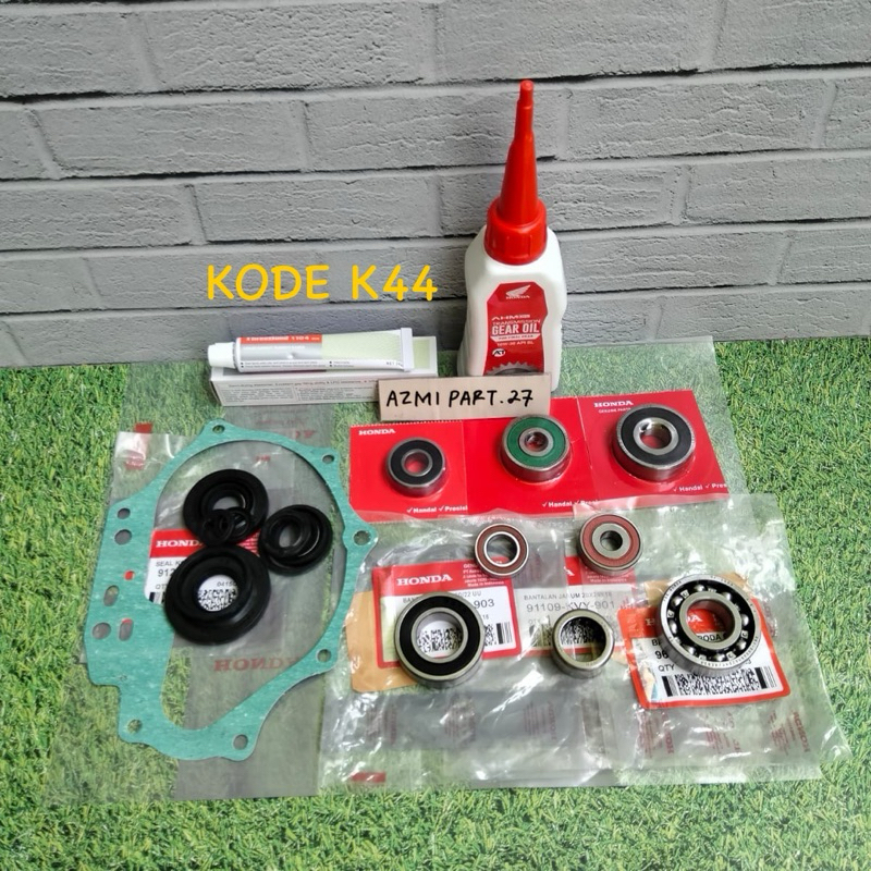 Jual Paket Bearing Rasio Gear BOX Gardan K44 isi 11 item Honda Beat esp ...