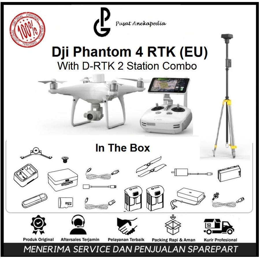 Jual Dji Phantom 4 RTK With D-RTK 2 Mobile Station Combo - Dji Phantom 4 RTK | Shopee Indonesia