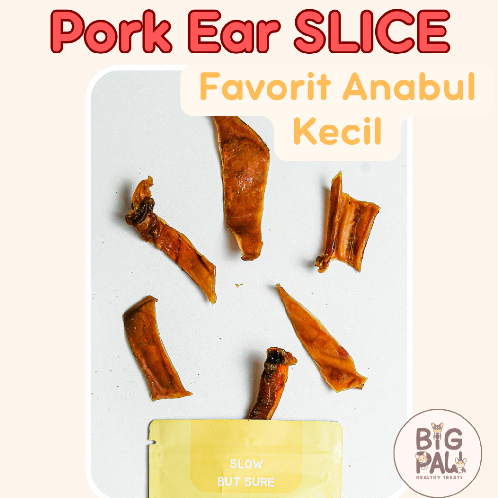Jual Pork Ear Slice / Pig Ear Slice / Kuping Babi Slice BigPaw Dog ...
