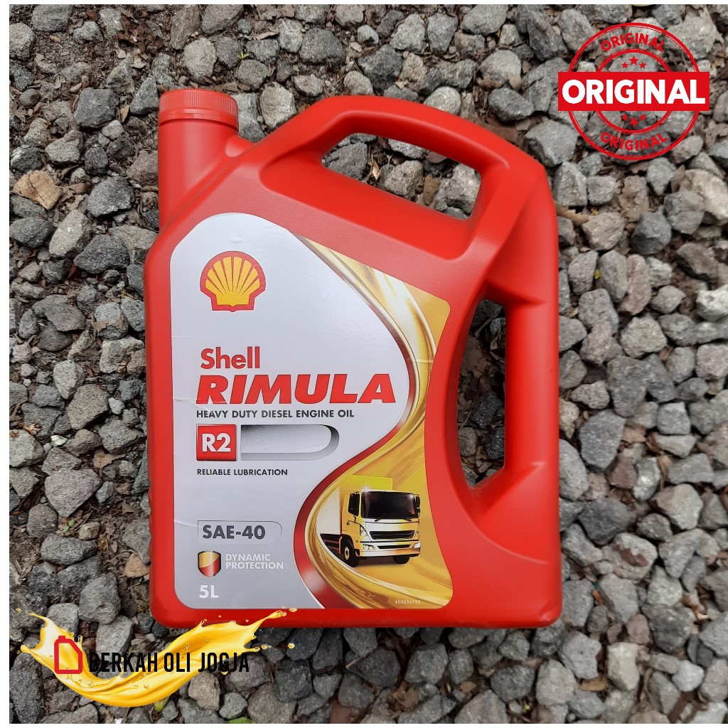 Jual SHELL RIMULA R2 SAE-40 (5L) ORIGINAL | Shopee Indonesia