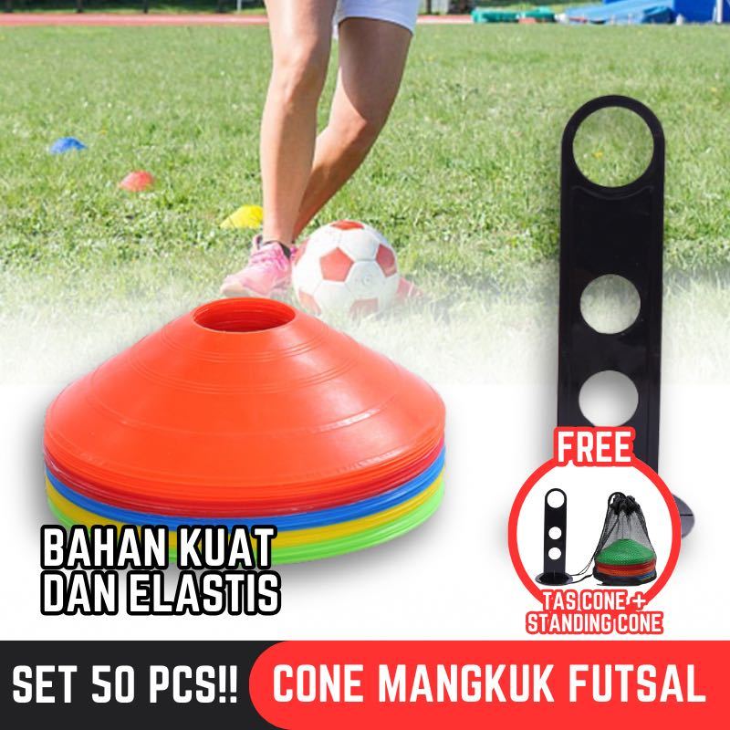 Jual BBAK PAKET 50 PCS Cone Mangkuk Kun Mangkuk Latihan Sepak Bola ...