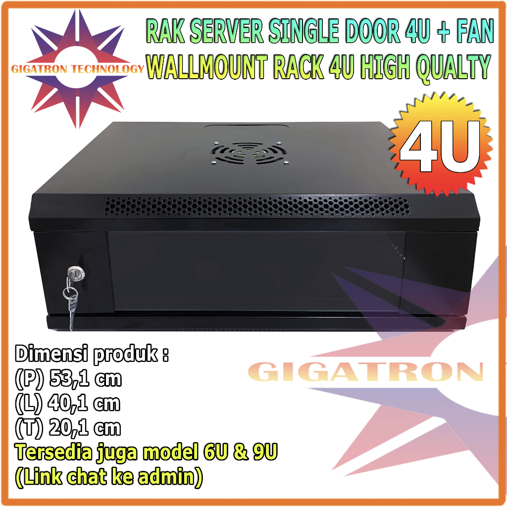 Jual Wallmount Rack Server 4U / Wallmount Rack 4U / Rak Server Ukuran ...