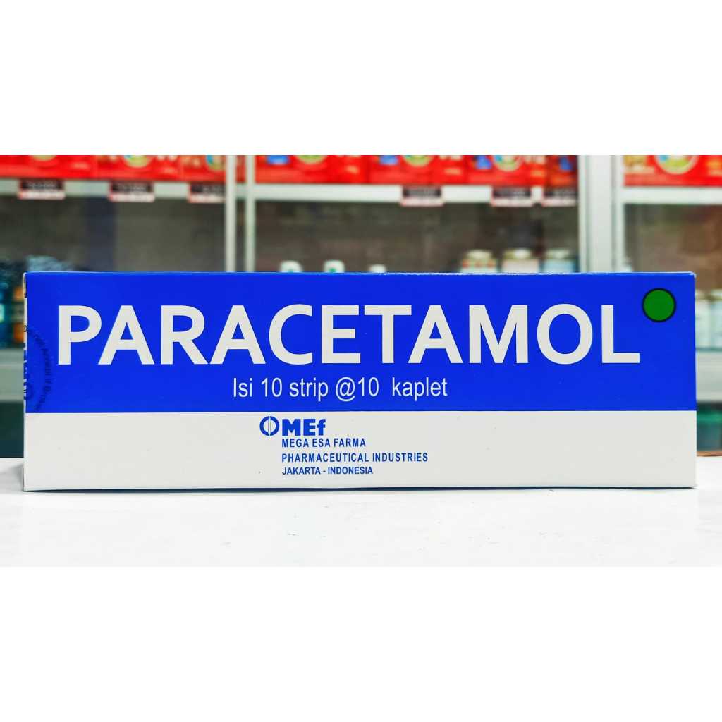 Jual Paracetamol 500MG MEF 1 KOTAK ISI 100 KAPLET - Meredakan Demam, Sakit Kepala dan Gigi ...