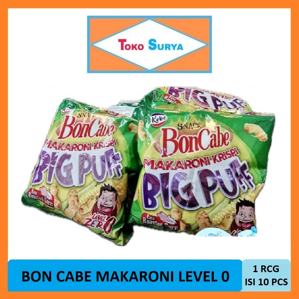 Jual Bon Cabe Makaroni Krispi Big Puff Level 0 10 Pcs x 25 Gr | Shopee ...