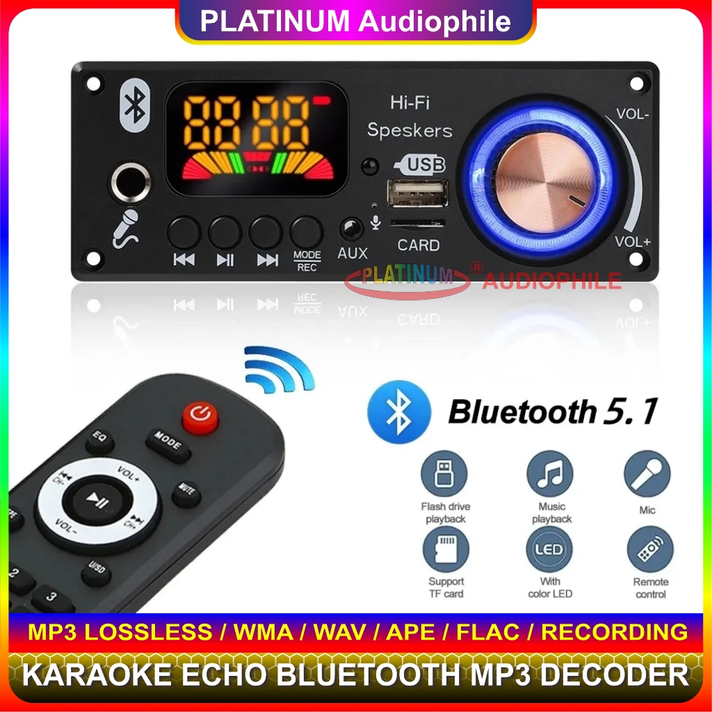 Jual Modul MP3 Decoder Bluetooth Karaoke echo Recording Multimedia ...