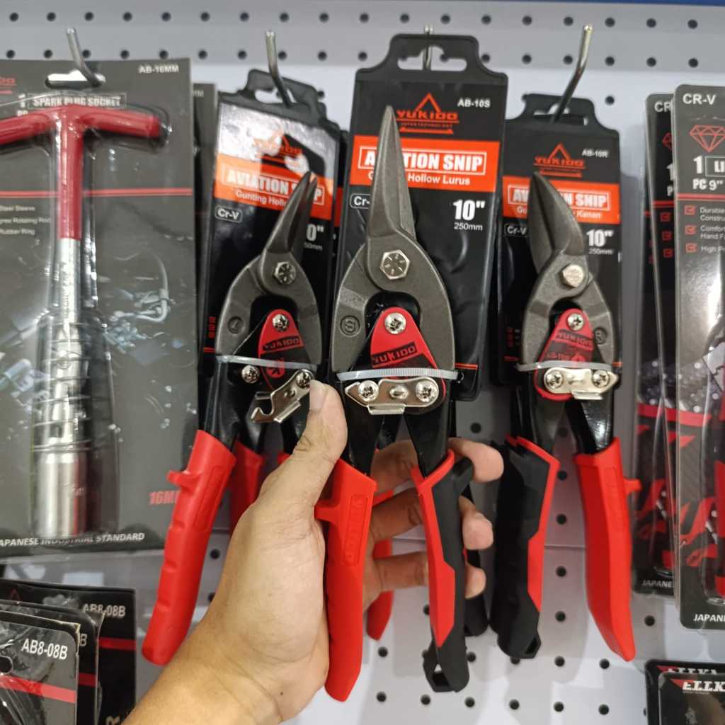 Jual WILMER Gunting Seng Besi flat Holo aviation Snip Holo Plat Baja ...