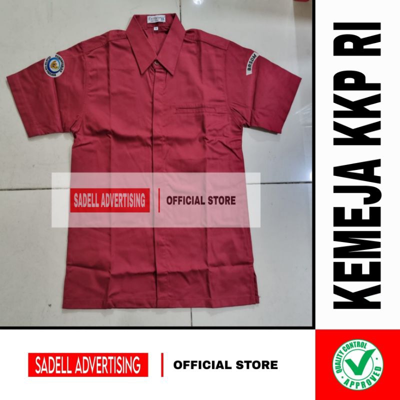 Jual Kemeja KKP Seragam KKP RI Maroon Lengan Pendek Pria Terbaru ...