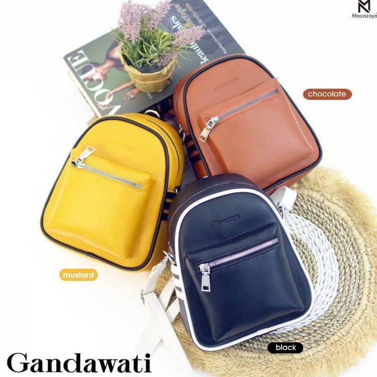 Jual Obral Puas Gandawati Tas 3 in 1 Multifungsi Ransel Slempang Original Moonzaya | Shopee ...