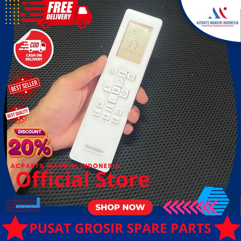 Jual SHARP AH-A Series , Remote kontrol ac sharp tipe split | Shopee ...