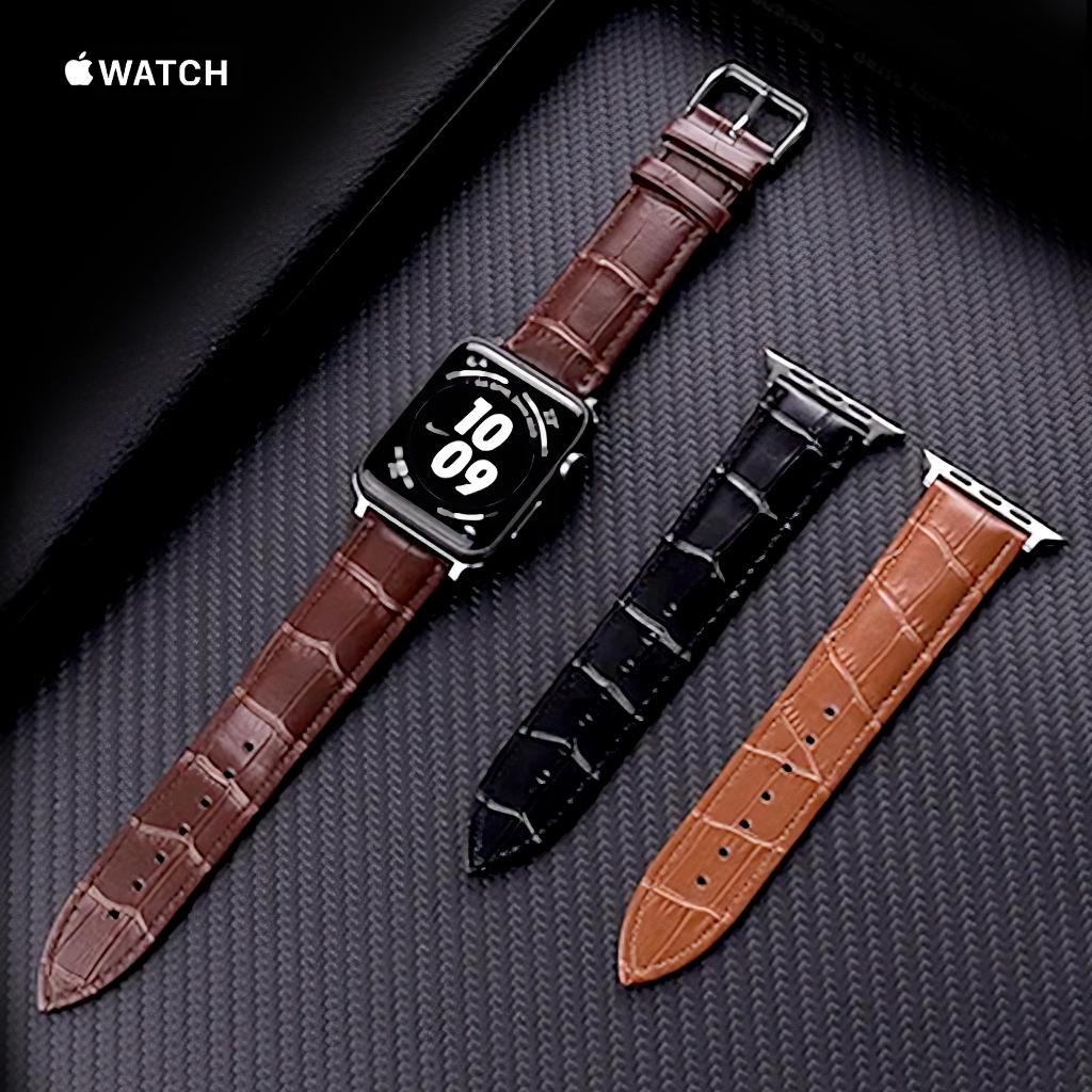 Jual Tali Kulit Leather Strap Apple Watch iWatch 38 / 40 / 42 / 44 / 45 ...