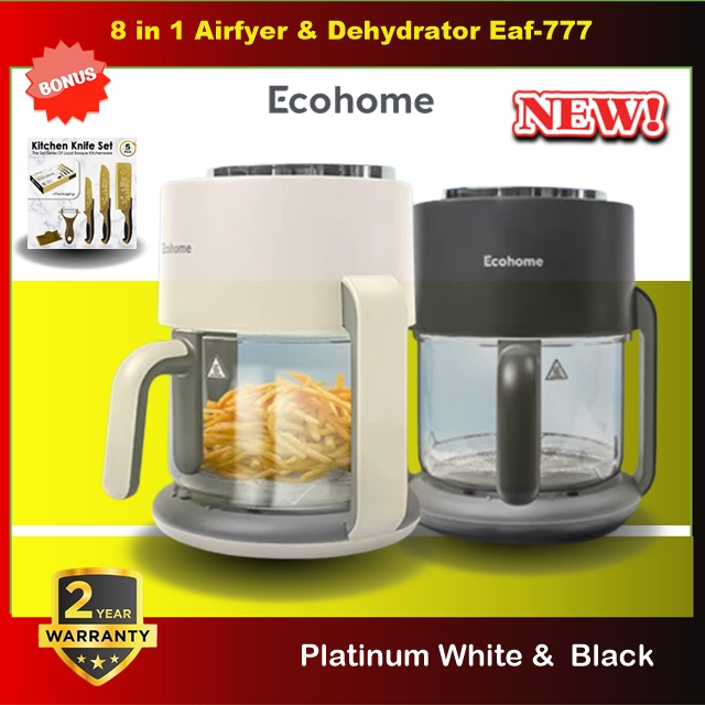Jual ECOHOME Air Fryer & Dehydrator 8 in 1 Function EAF-777 4.5L ...