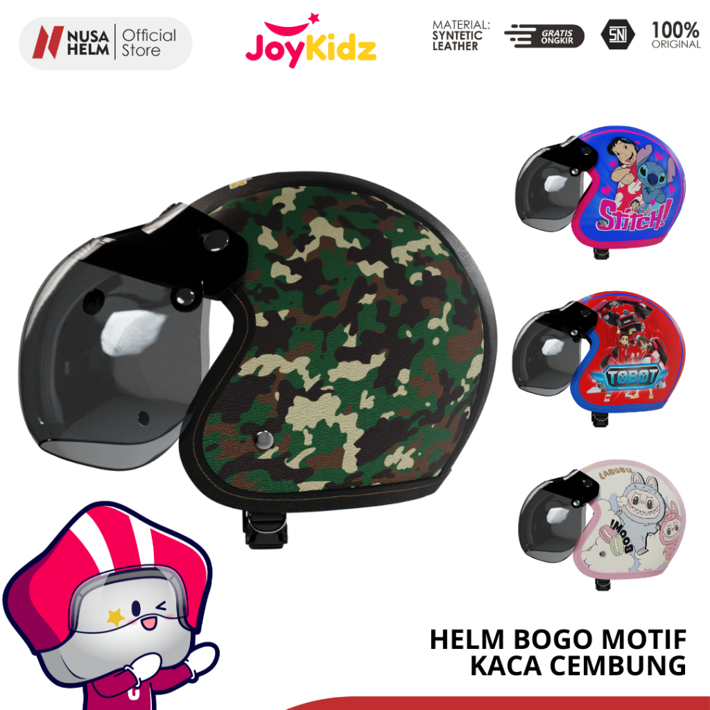Jual Helm Anak Laki Laki 2 3 4 5 6 7 Tahun Motif Lucu Retro Bogo ...