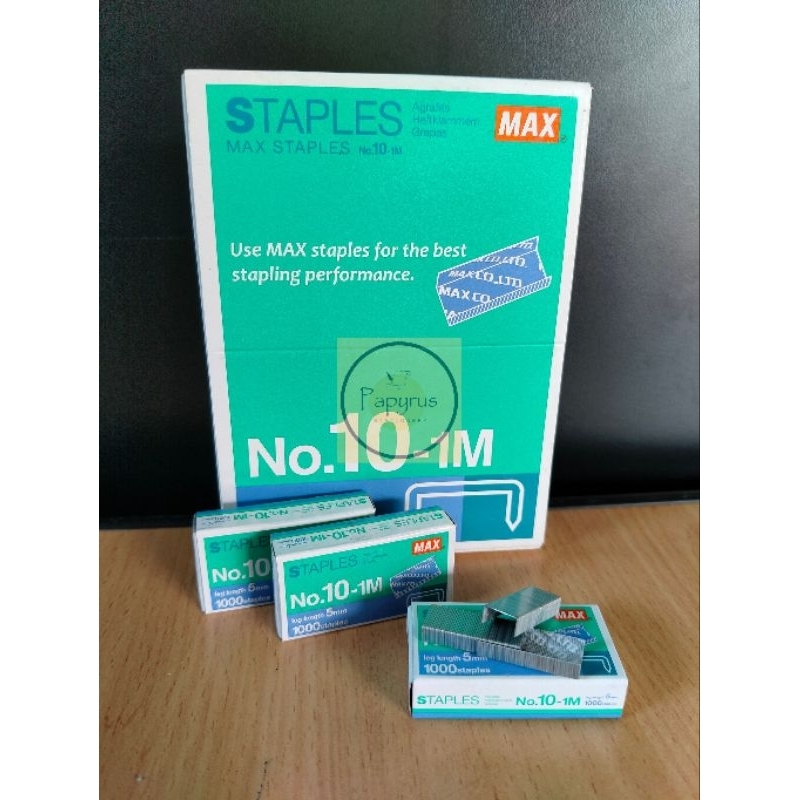 Jual Staples/Isi Staples Max No 10/Isi Staples Max No 10-1M Refill ...