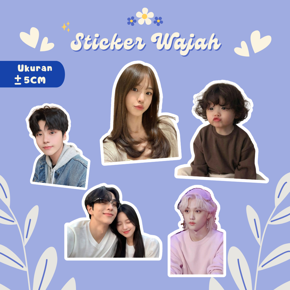 Jual STICKER WAJAH CUSTOM (FREE DESIGN) | Shopee Indonesia