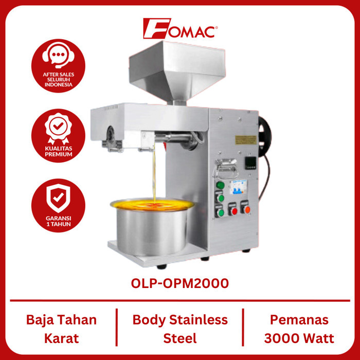 Jual Mesin Oil Press OLP-OPM2000 Fomac | Shopee Indonesia