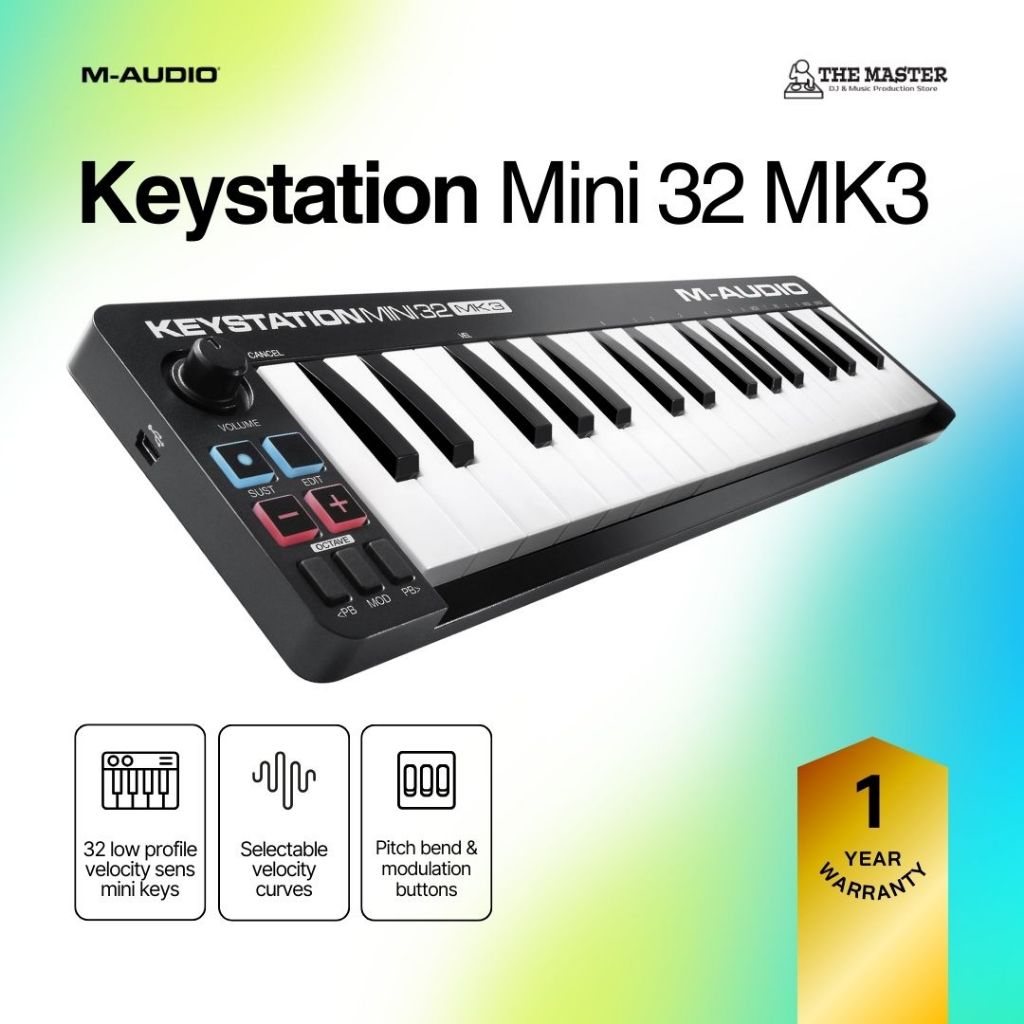 Jual [Ready Stock] M-Audio Keystation Mini 32 MK3 USB Keyboard Midi Controller | Shopee Indonesia