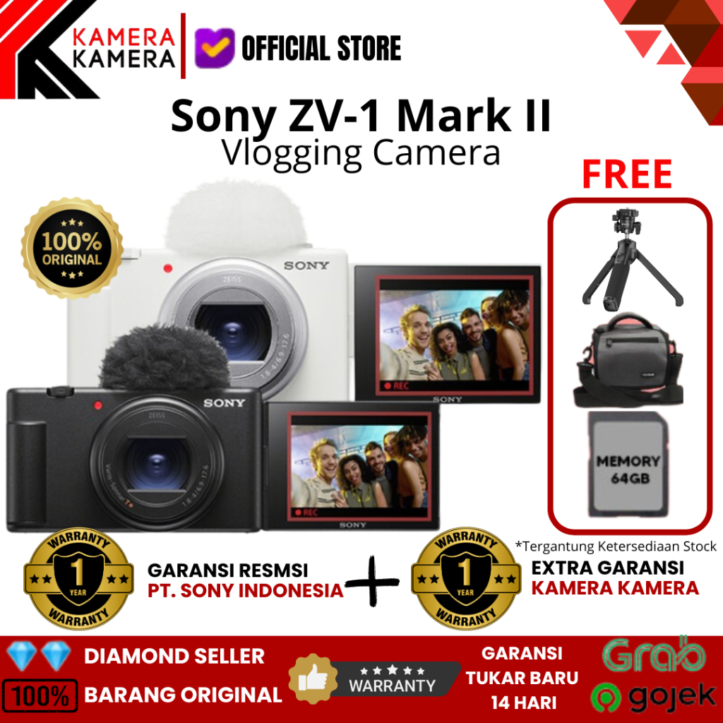 Jual Sony ZV1 II Vlogging Camera Sony ZV-1 Mark II Sony Z V1 2 ZV1II ...