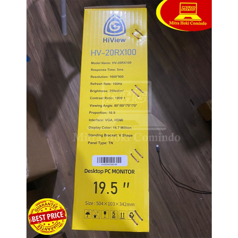 Jual LED MONITOR 19.5 INCH HIVIEW LED MONITOR HIVIEW 19.5 INCH | Shopee ...