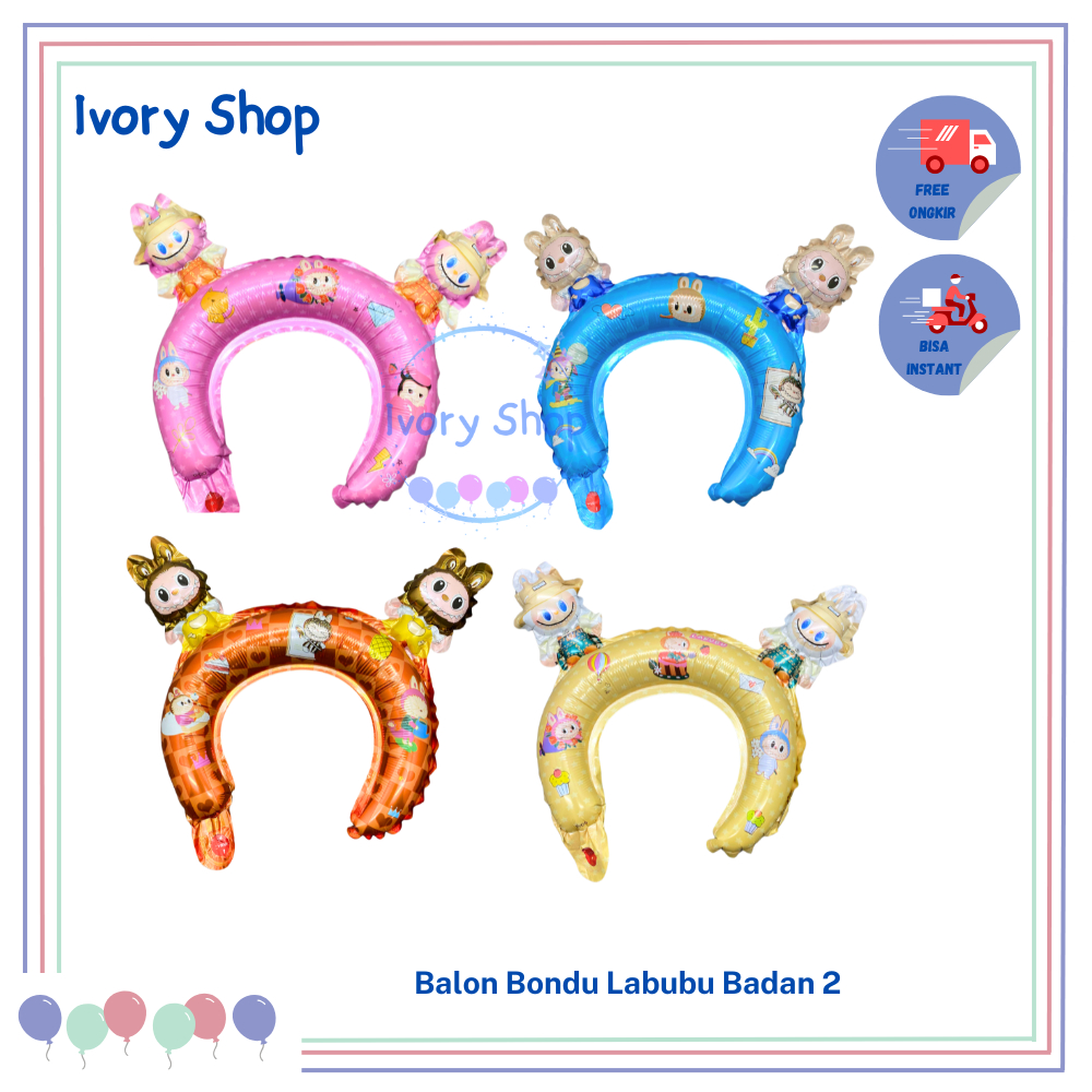 Jual Balon Bando Labubu Kepala Badan 2 Bondu Labubu | Shopee Indonesia