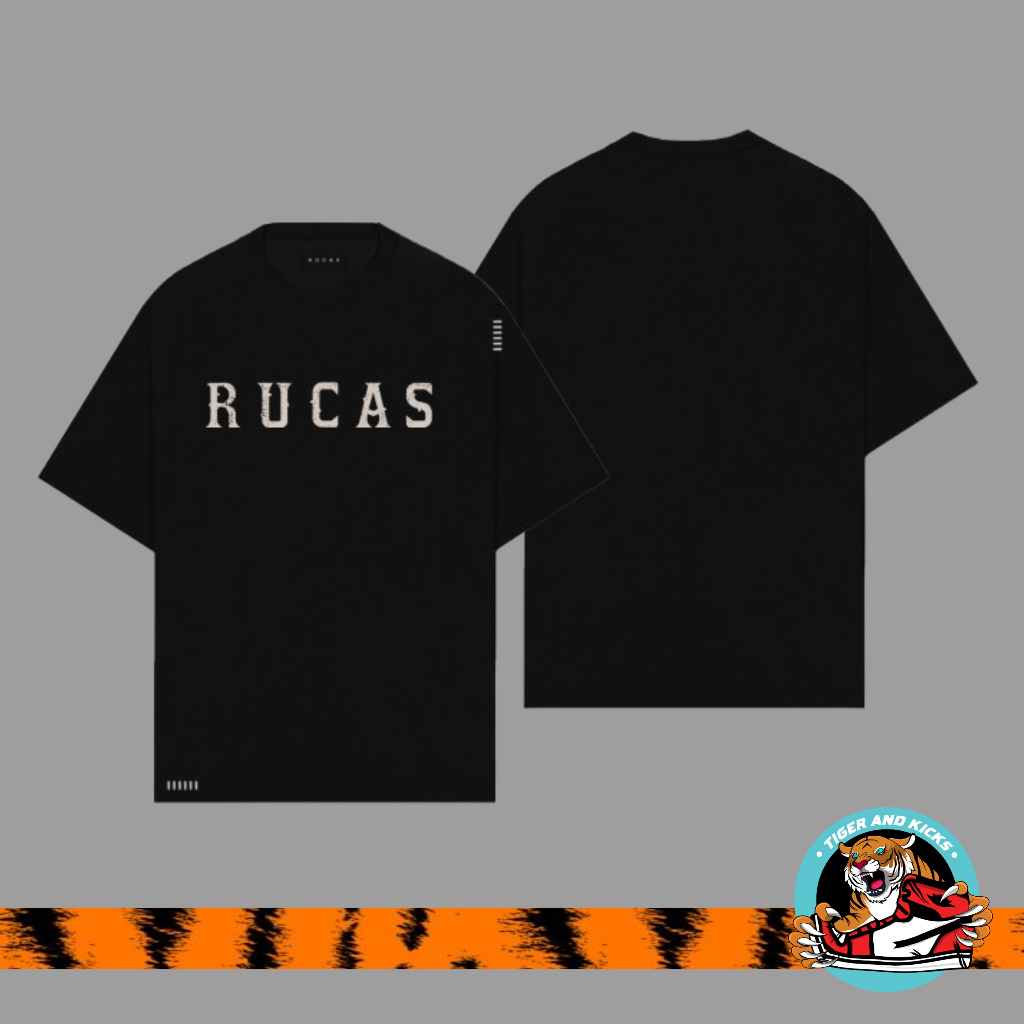Jual Rucas Season 14 The Initial Hand Stitch Black Tee | Shopee Indonesia