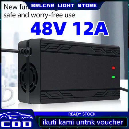 Jual Charger Sepeda Listrik 48V 12ah / 48V20AH Universal Charger Motor Listrik / Baterai Selis ...