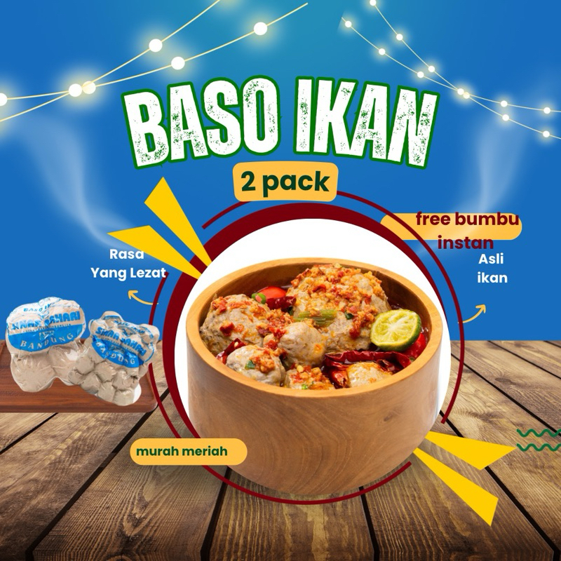 Jual Bakso ikan sinar bahari isi mercon 4 pcs + baso sedang 10 pcs ...