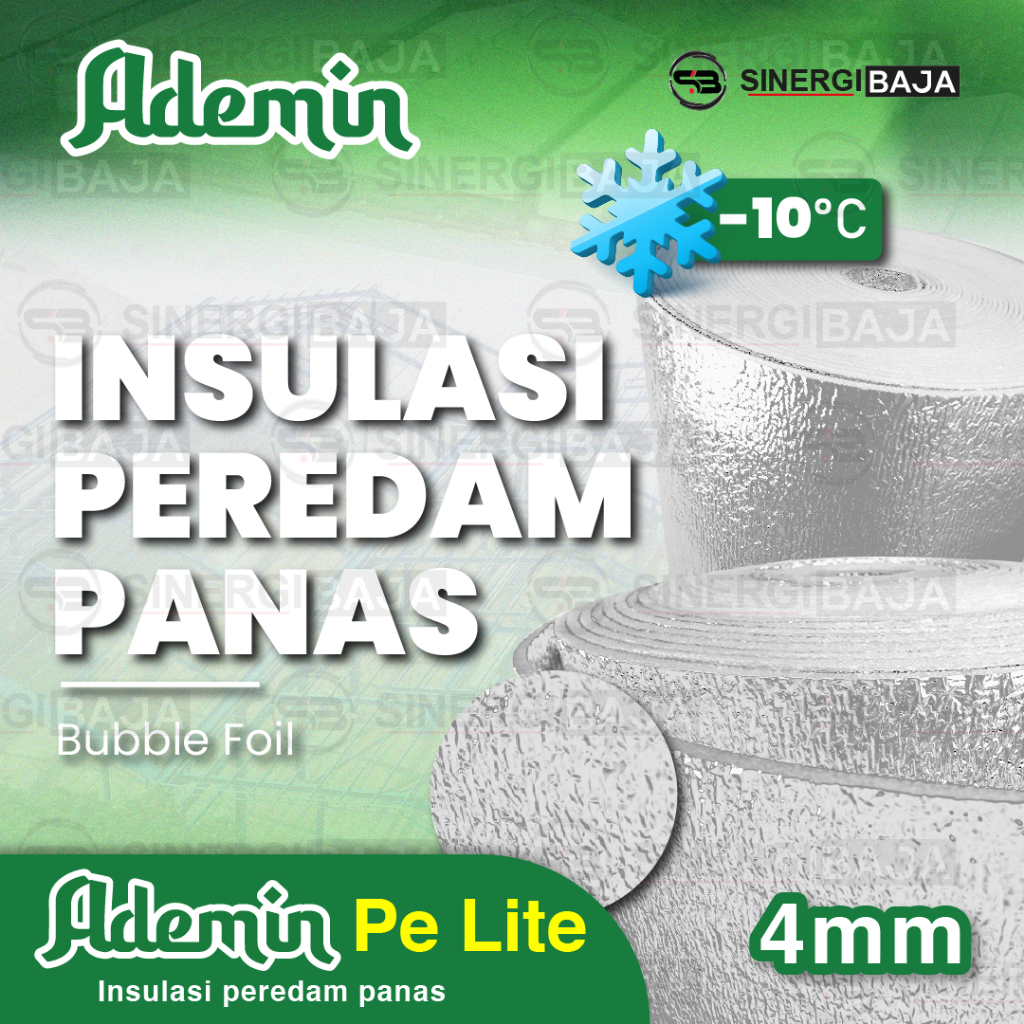 Jual Aluminium Pe-Foam Insulasi Atap Peredam Panas Ademin 120cm x 25m ...