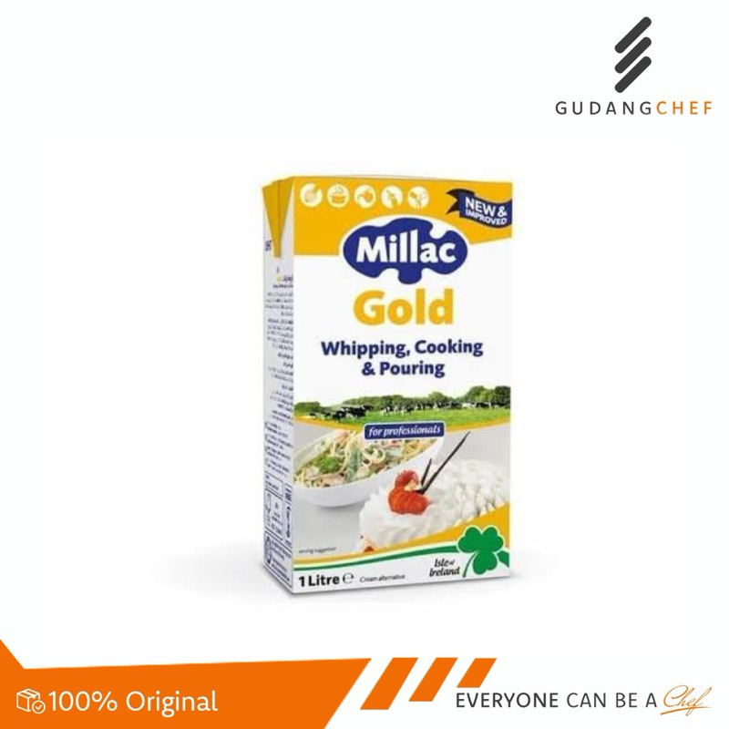 Jual Millac Gold Whipping, Cooking & Pouring Cream 1 Liter - Krim ...