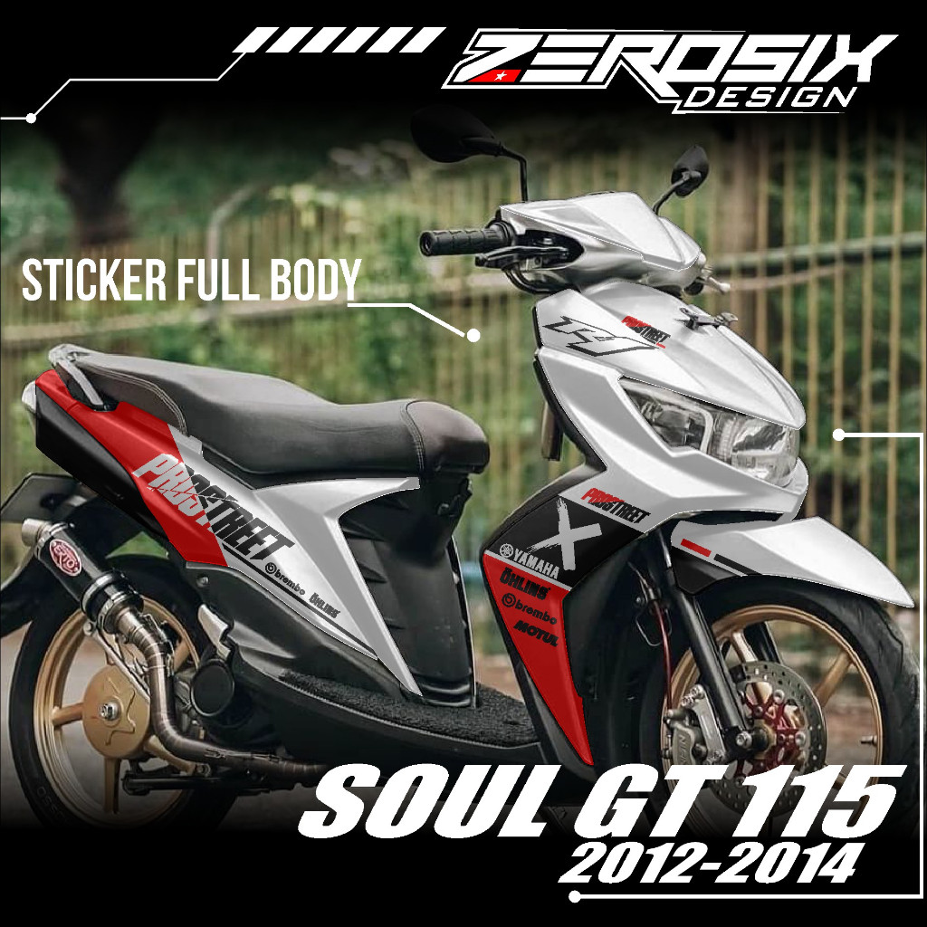 Jual Stiker Decal Motor Mio SOUL GT 115 2012 2013 2014 2015 Full Body ...