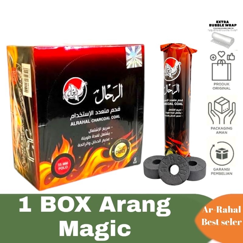 Jual Arang Magic 1 Box Charcoal Coal Alrahal Untuk Bukhur Buhur Dupa ...
