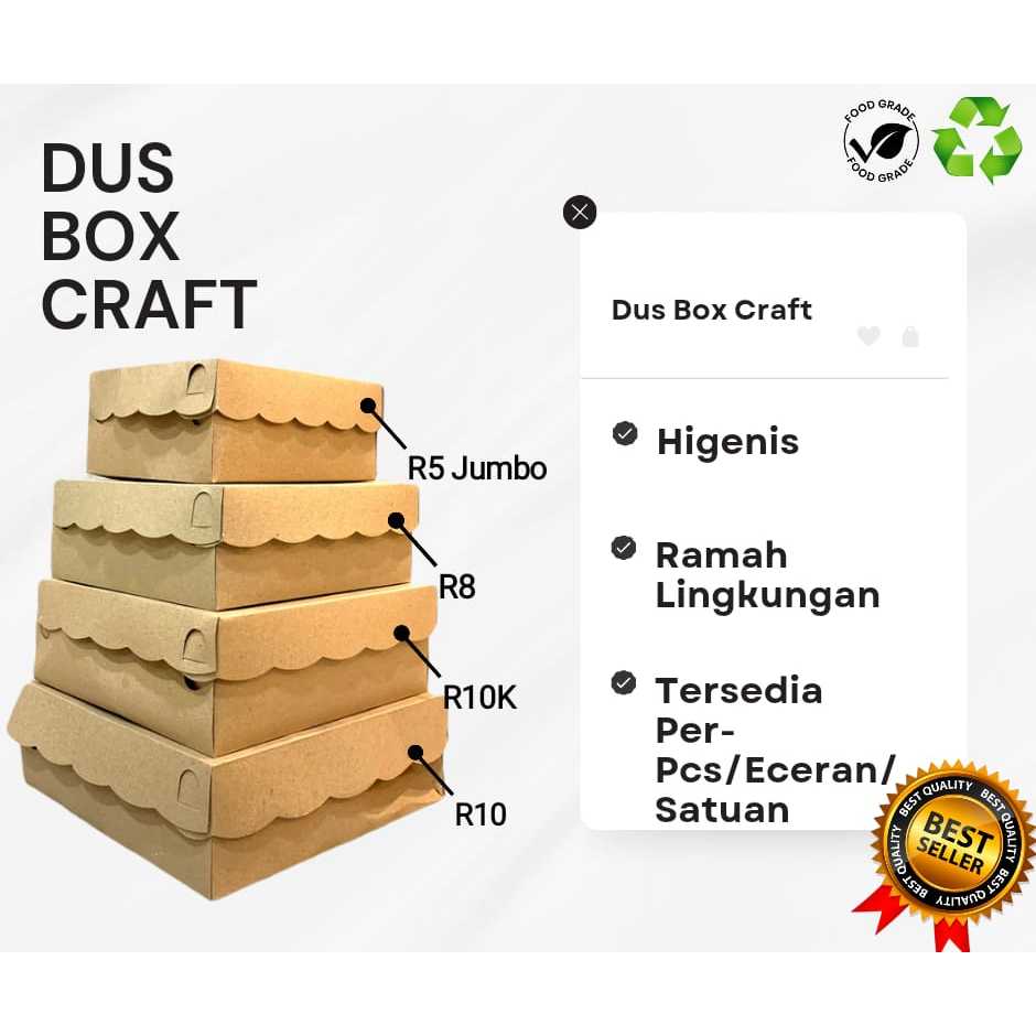 Jual DUS BOX KRAFT / DUS BOX MAKANAN / PAPER BOX MAKANAN / DUS BOX ...