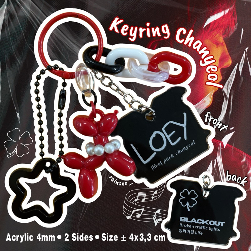 Jual Ready stock Keychain EXO | Keyring EXO | Keychain Kpop | Keychain ...