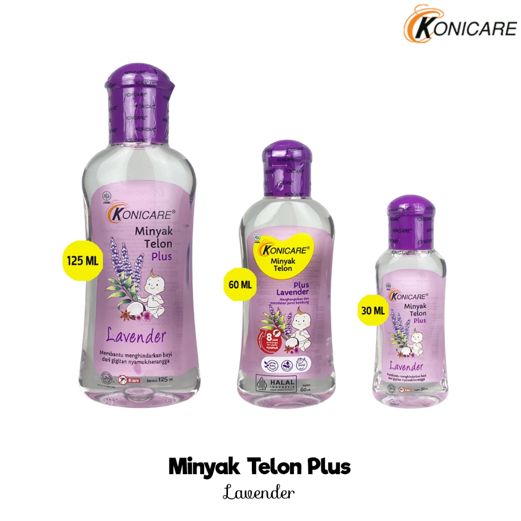 Jual Konicare Minyak Telon Plus Lavender 60ml 30ml 125ml | Shopee Indonesia