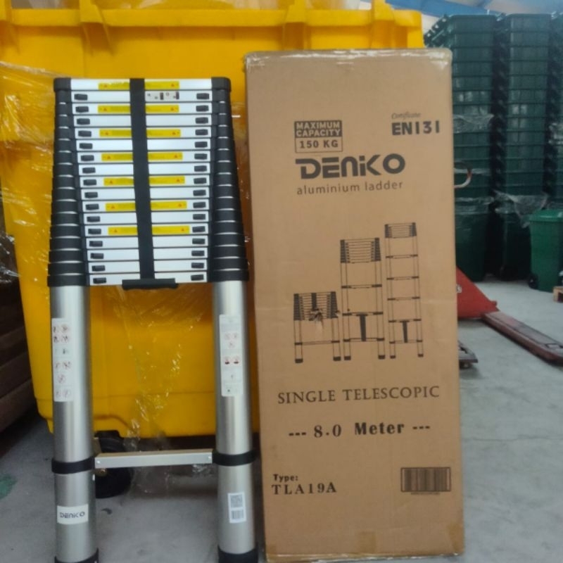 Jual tangga single teleskopik 8 meter denko | Shopee Indonesia