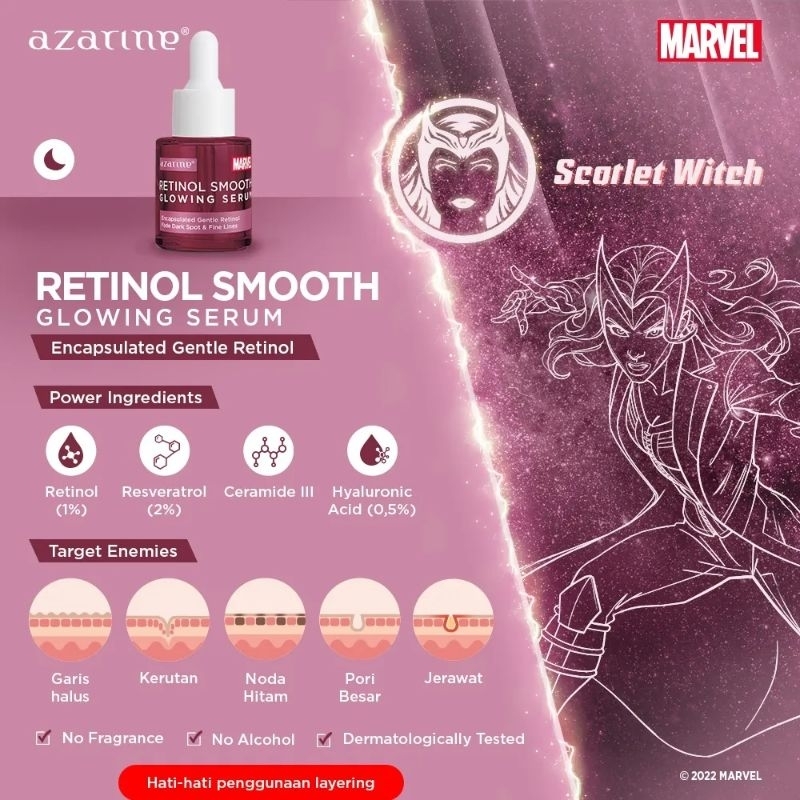 Jual Azarine Marvel Retinol Smooth Glowing Serum | 20 ml | Shopee Indonesia