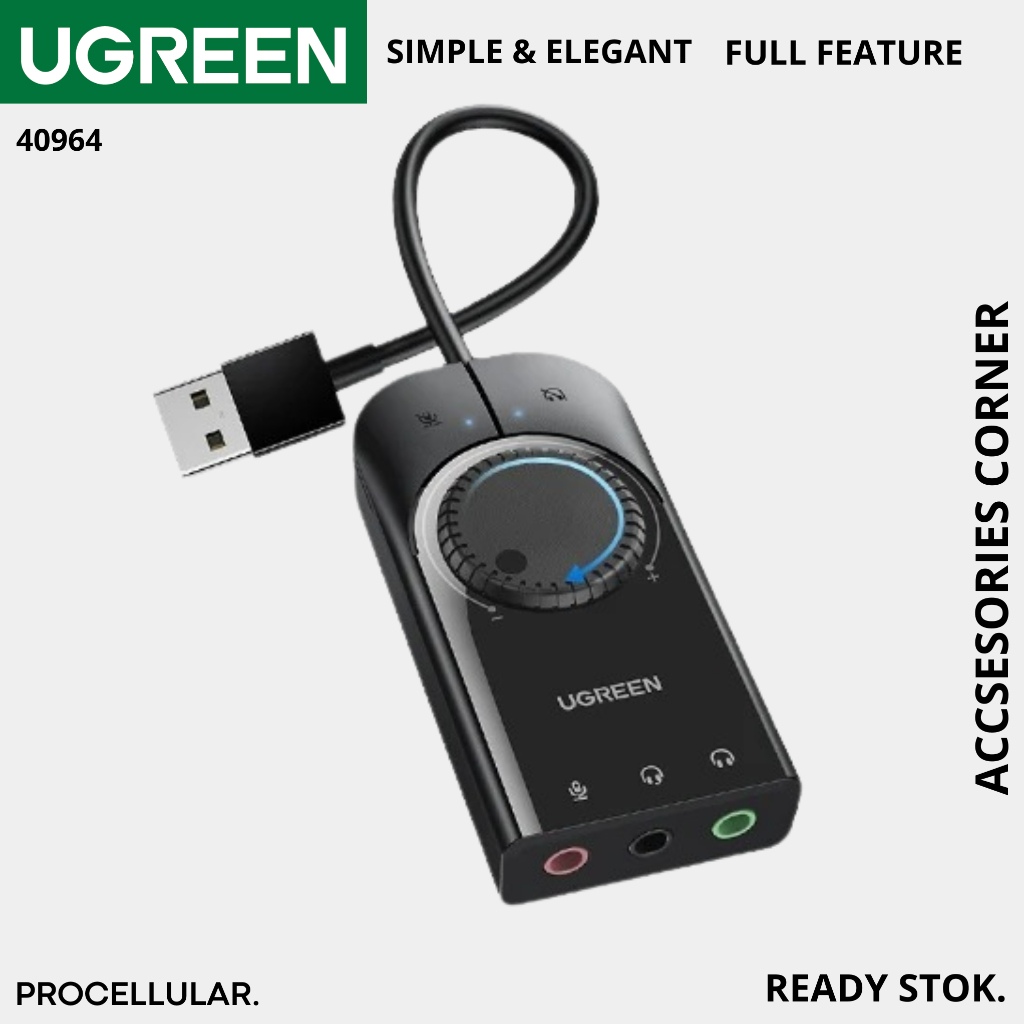 Jual Ugreen USB Soundcard External Audio Adapter 40964 | Shopee Indonesia