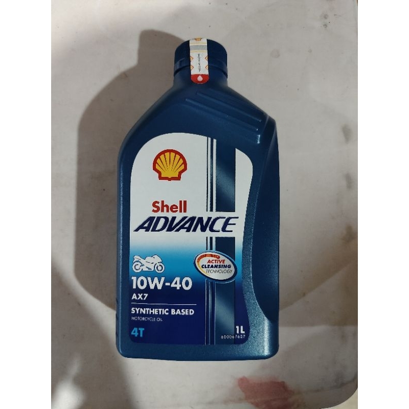 Jual SHELL ADVANCE AX7 10W-40 4T 1liter | Shopee Indonesia