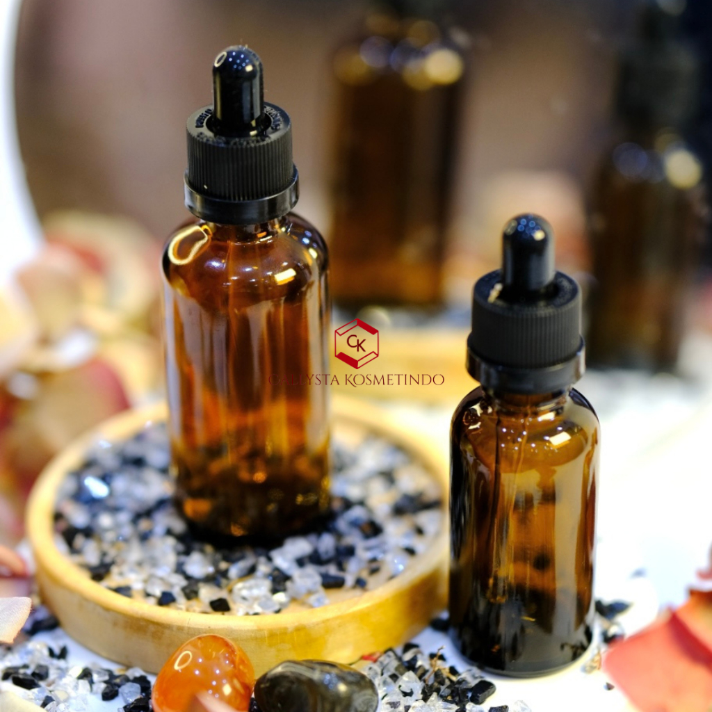 Jual BOTOL PIPET SERUM 30 ML & 50 ML AMBER GLASS DROPPER BOTTLE DENGAN ...