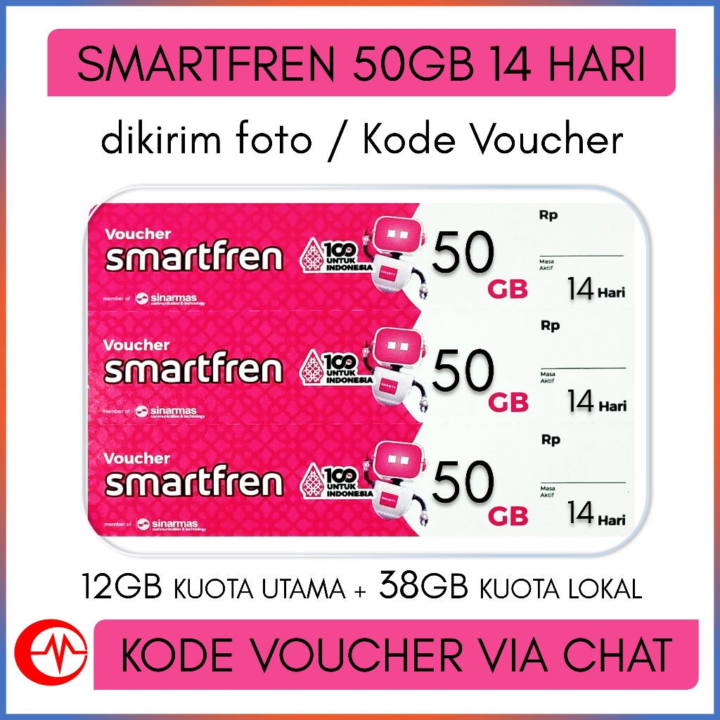 Jual Voucher Smartfren 50GB 14Hari | Shopee Indonesia