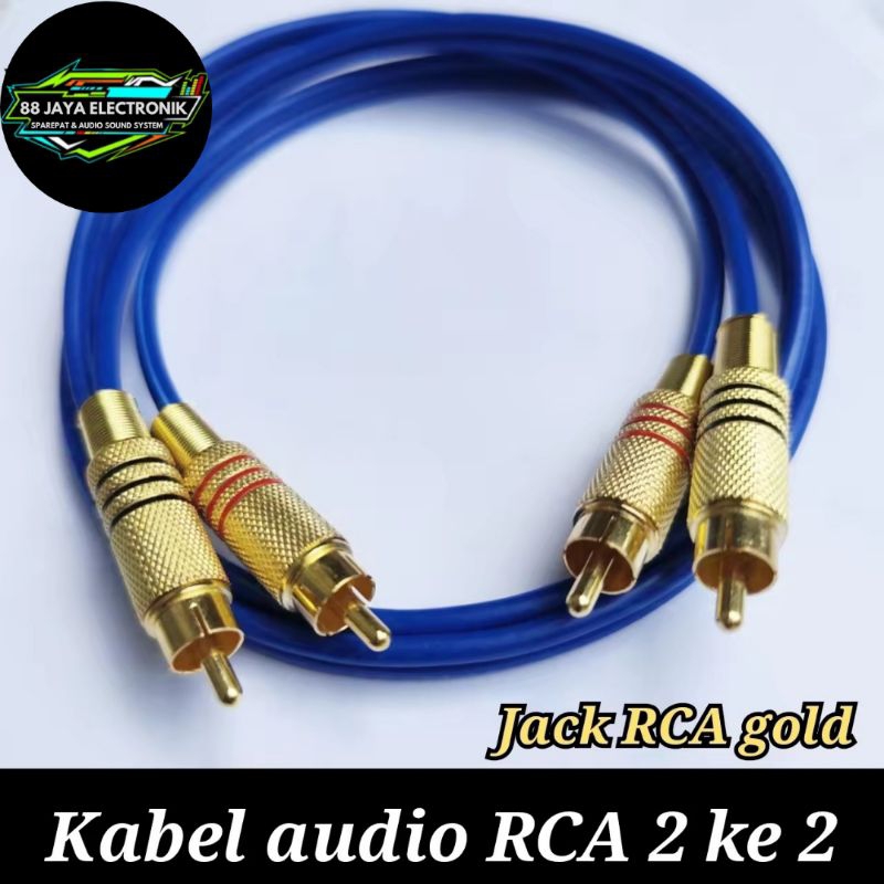 Jual kabel audio rca 2-2 kabel kitani 5meter | Shopee Indonesia