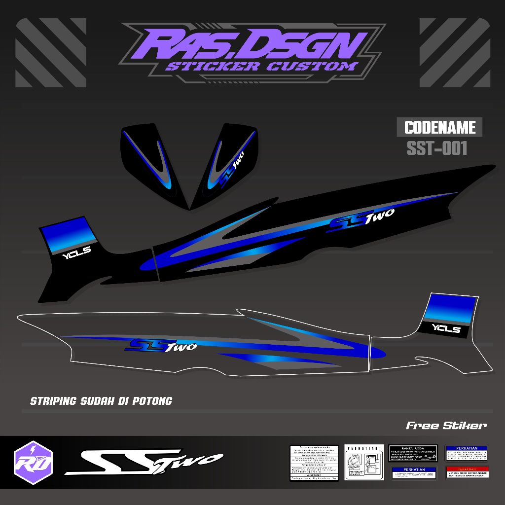 Jual STRIPING SS TWO / STICKER FIZR / Z / SS TWO / Y110 / SS 110 ...