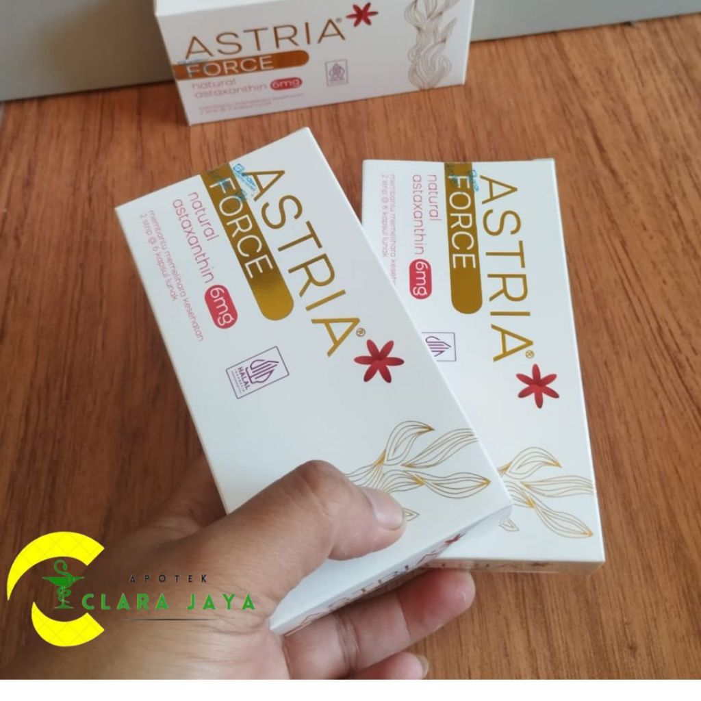 Jual ASTRIA Force Suplemen Antioksidan Natural Astaxanthin 6mg 1 Pack x ...