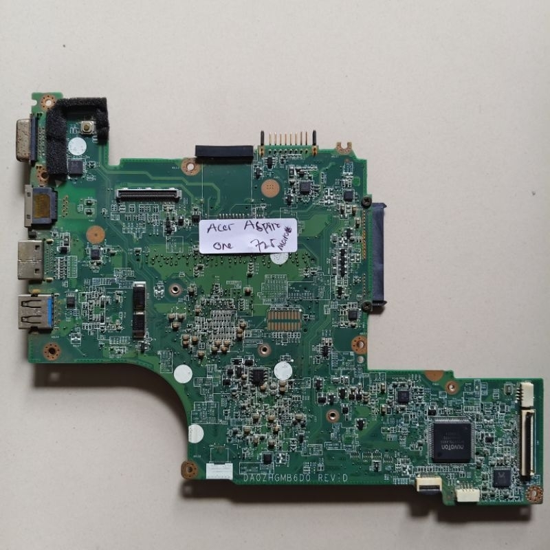 Jual Motherboard MB Mesin Laptop Notebook Acer Aspire One 725-C7CBB original Cabutan Minus mati ...