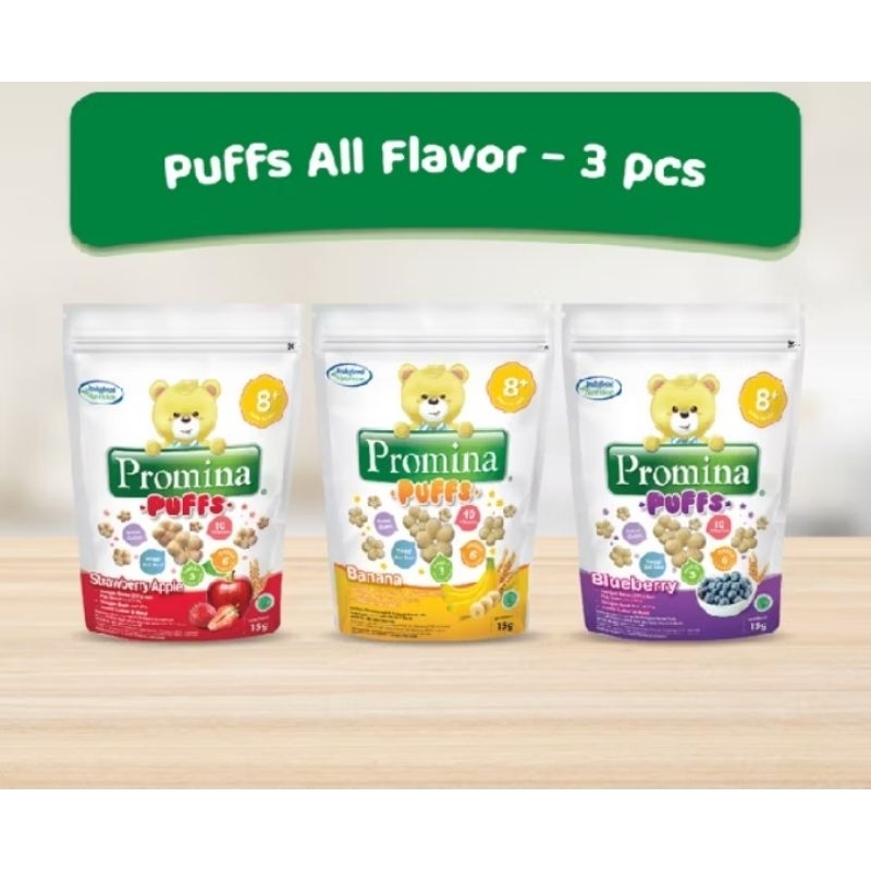 Jual Promina puffs snack bayi 8m+ snack mpasi puff rasa blueberry ...